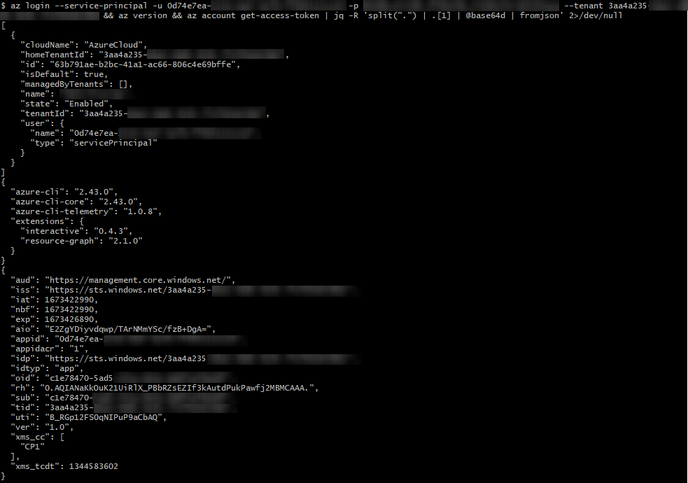 Different authorization to Graph API with OIDC authentication compared to `az login` with secret ...