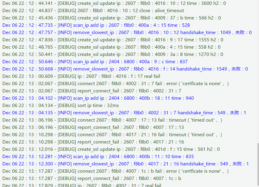 原先ipv6显示OK但就是连不上，鼓捣一通后显示系统空闲 · Issue #8874 · XX-net/XX-Net · GitHub