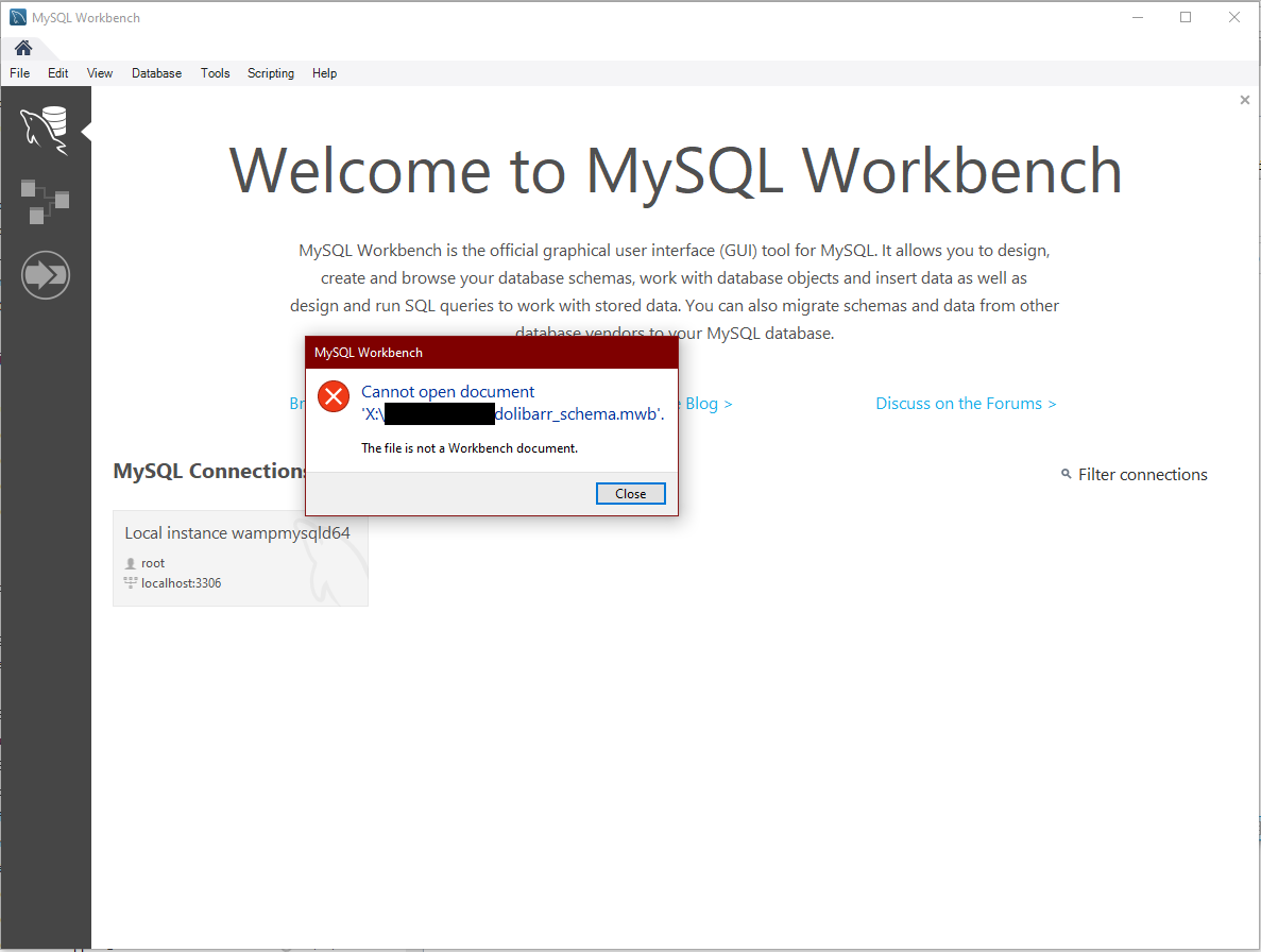 Dolibarr Schema "is not a Workbench document" · Issue #16003 · Dolibarr ...