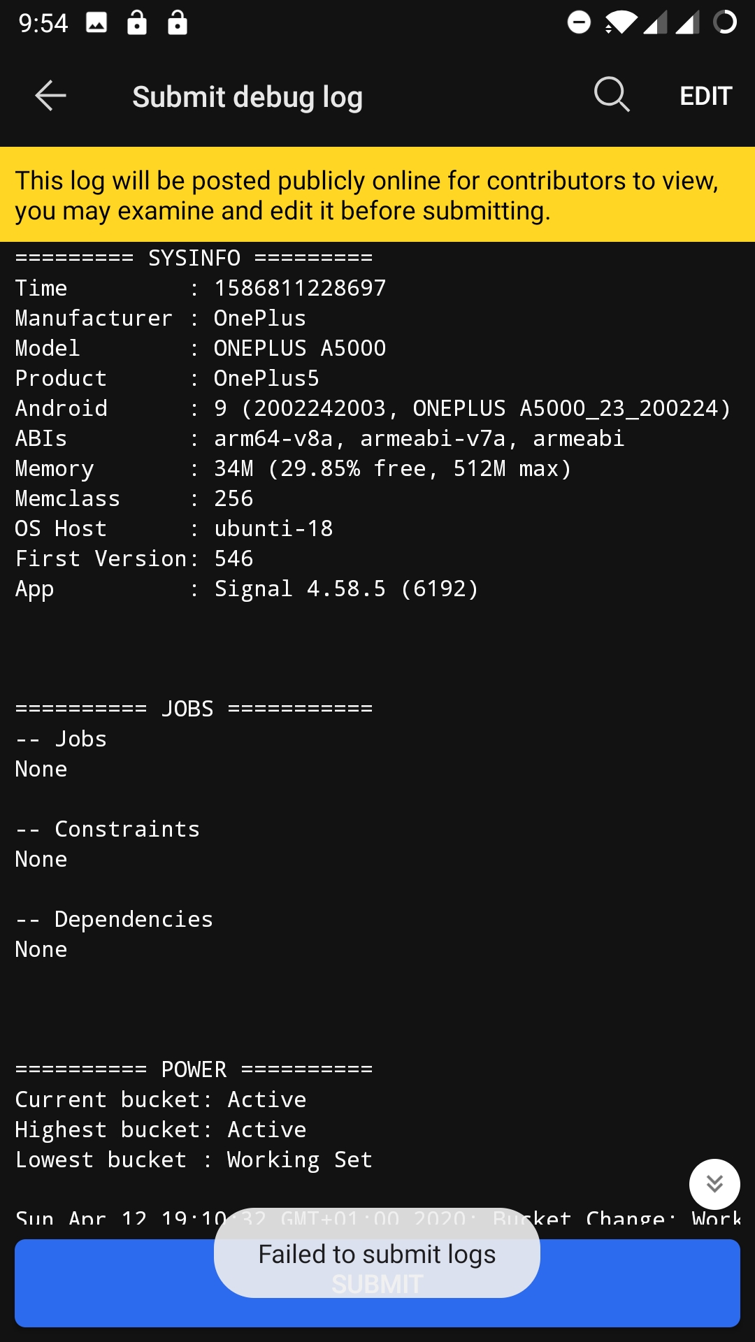 "Error handling incoming message" in one conversation after upgrade, recent messages ordered ...