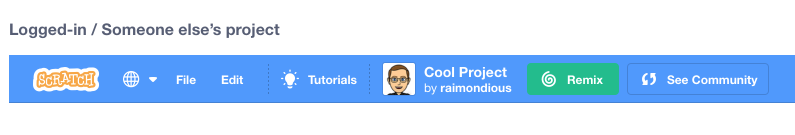 implement project creator info in menu bar · Issue #3597 · scratchfoundation/scratch-gui · GitHub