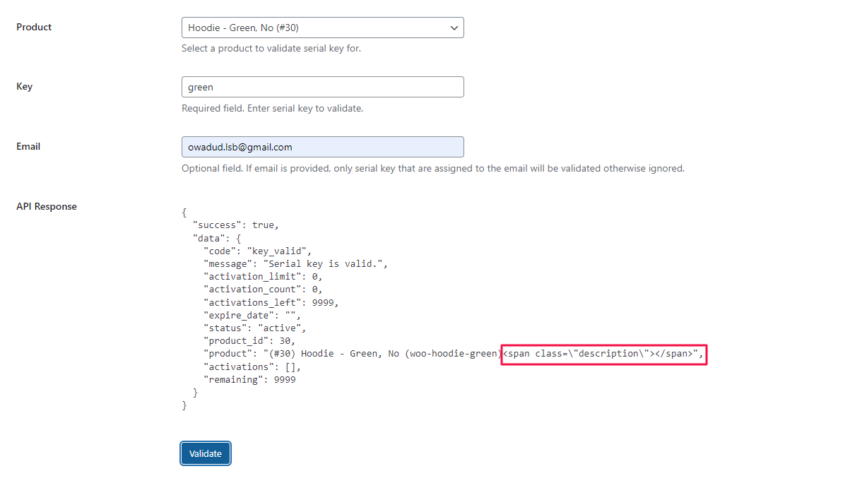 Additional Html In The Variable Product Attribute · Issue 309 · Pluginever Wc Serial Numbers