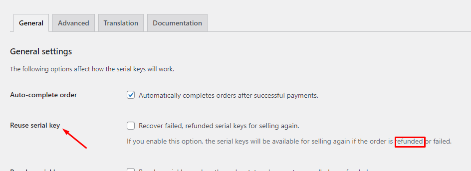 Refunded keys shouldn't be on reuse [feature request] · Issue #310 · pluginever/wc-serial ...