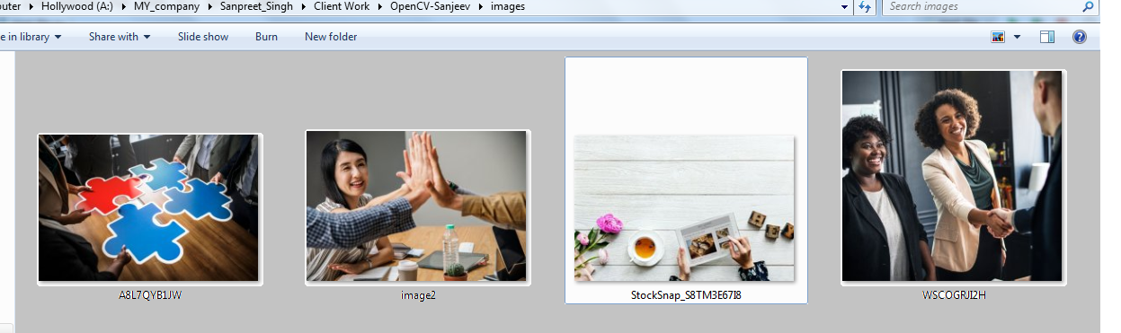 The Read multiple images from a folder using python cv2 From Ozgunkb 
