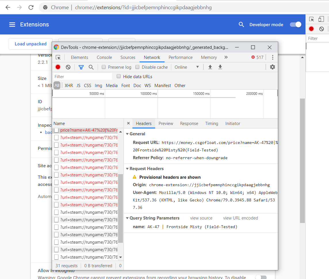 Unknown Error · Issue #76 · csfloat/extension · GitHub