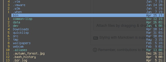 Incorrect displacement of date/size when either 'number' or 'relativenumber' enabled · Issue ...