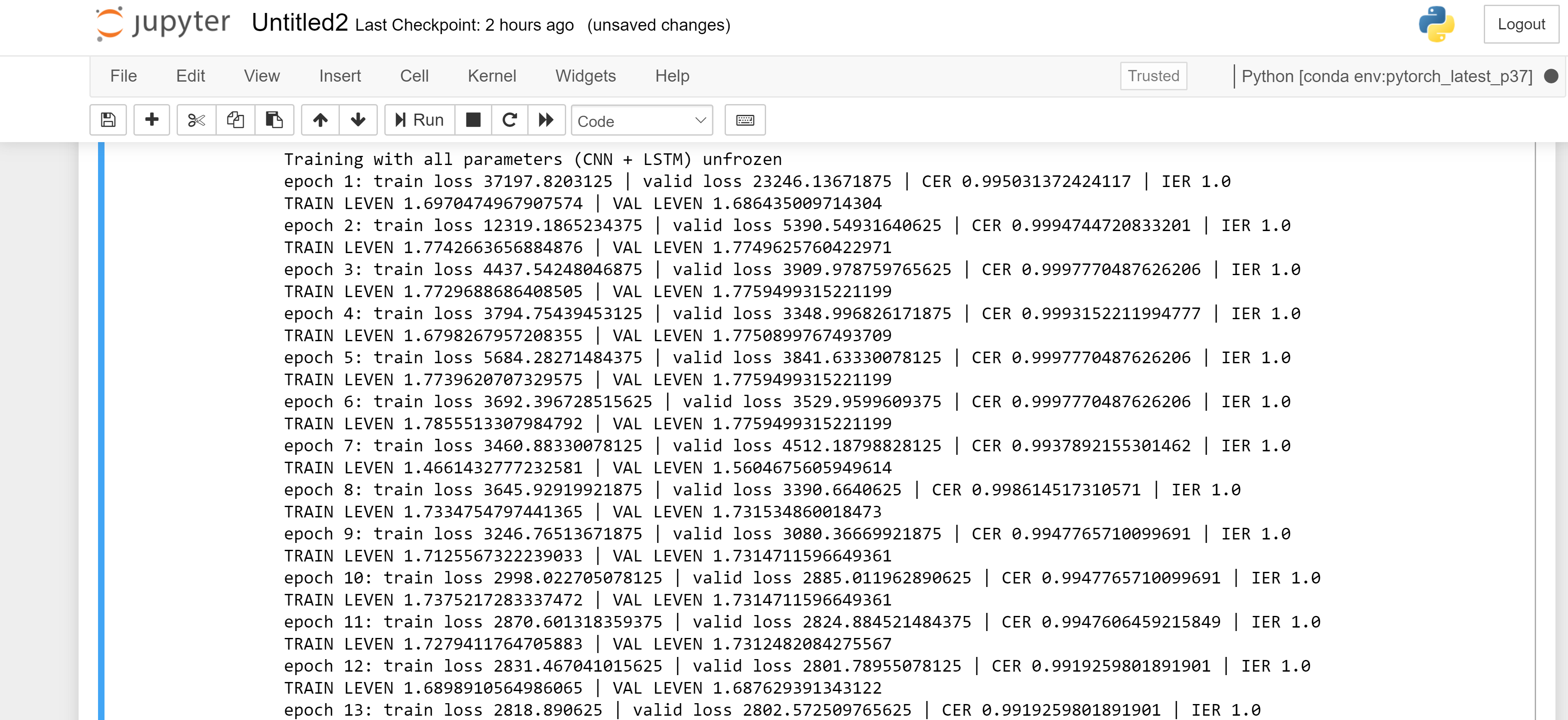 why Training is happening too slow? · Issue #7 · jc639/pytorch-handwritingCTC · GitHub