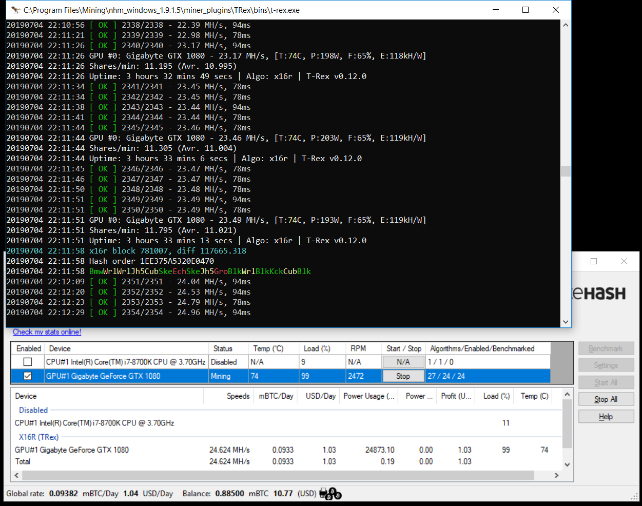 v1.9.1.5 Power usage incorrect on GUI vs miner · Issue #1617 · nicehash/NiceHashMiner · GitHub