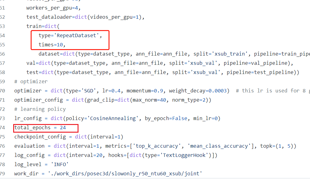 About Training Epochs · Issue #118 · kennymckormick/pyskl · GitHub