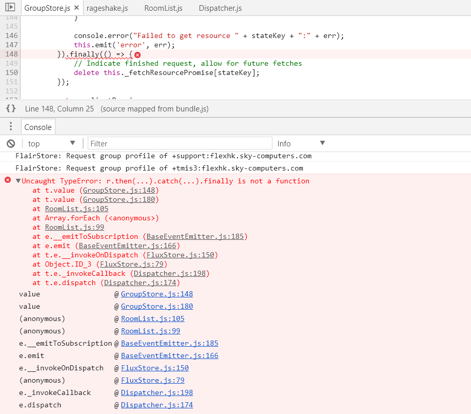 Groupcommunity Filter Doesnt Work With Exception Error In Js · Issue 6553 · Element Hq 
