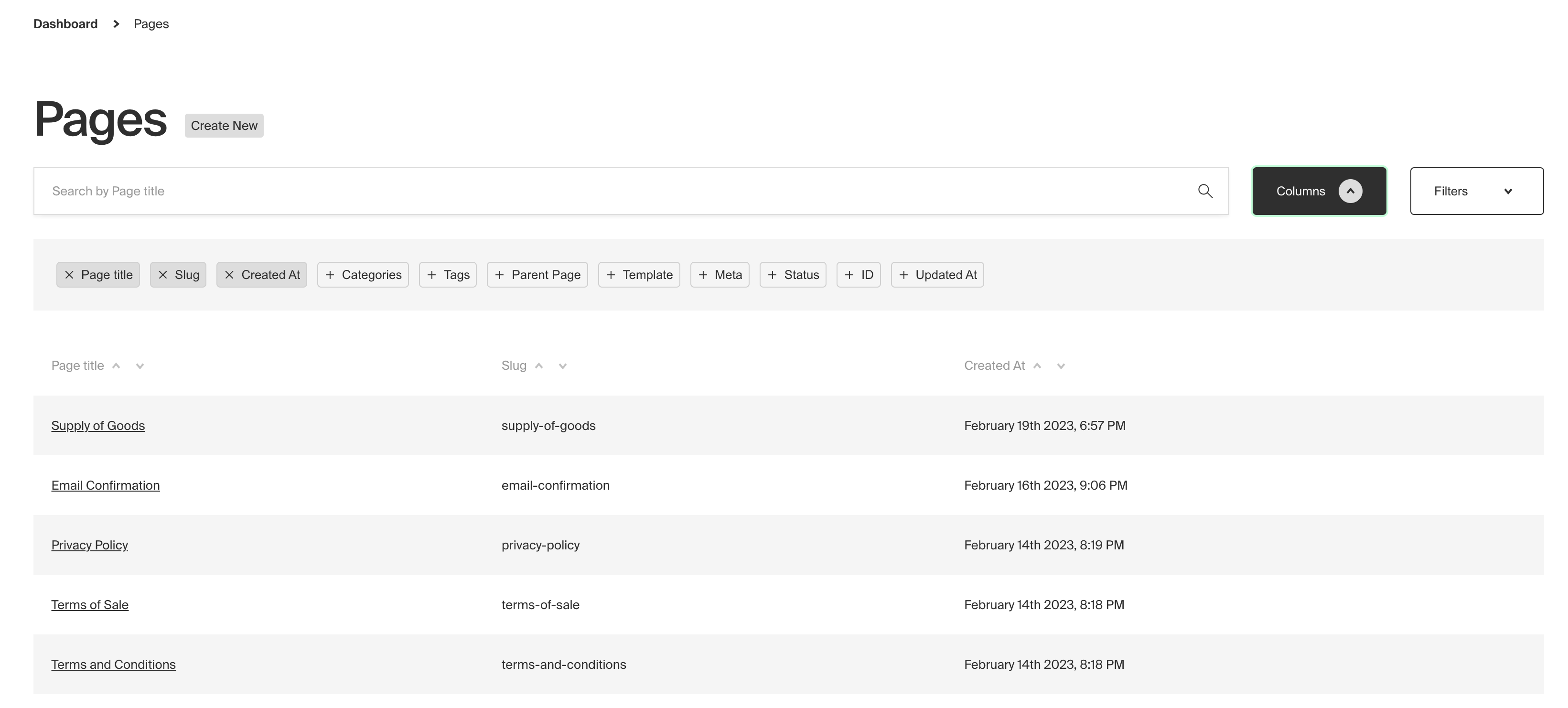 v1.6.17 — `useAsTitle` and `defaultColumns` not showing in admin list view after update · Issue ...