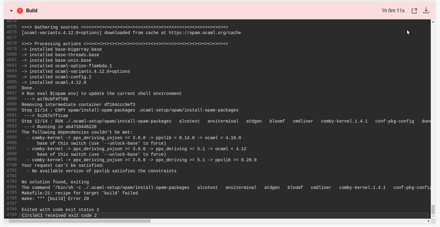 Fix Dependencies For Comby For Upgrading To Ocaml 412 · Issue 3062