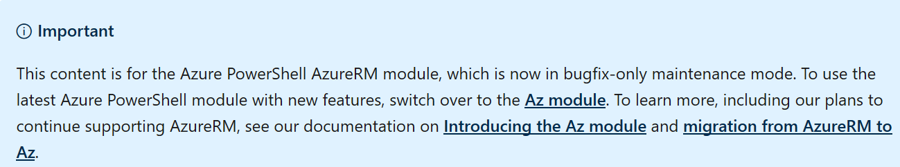 zureRM.Profile already loaded. Az and AzureRM modules cannot be imported in the same session or ...