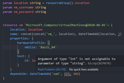 Intellisense For Functions Signatures · Issue 796 · Azurebicep · Github