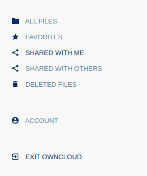 "shared with me" and "shared with others" page are still displayed even when sharing api is ...