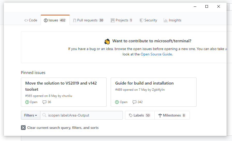 Not Displaying · Issue 1286 · Microsoft Terminal · Github