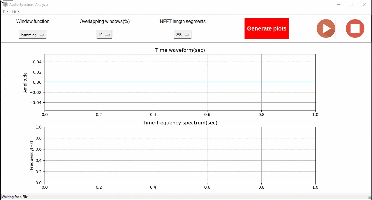 GitHub - tarnowski-git/Audio_Spectrum_Analyzer: Desktop GUI applications to show audio waveform ...