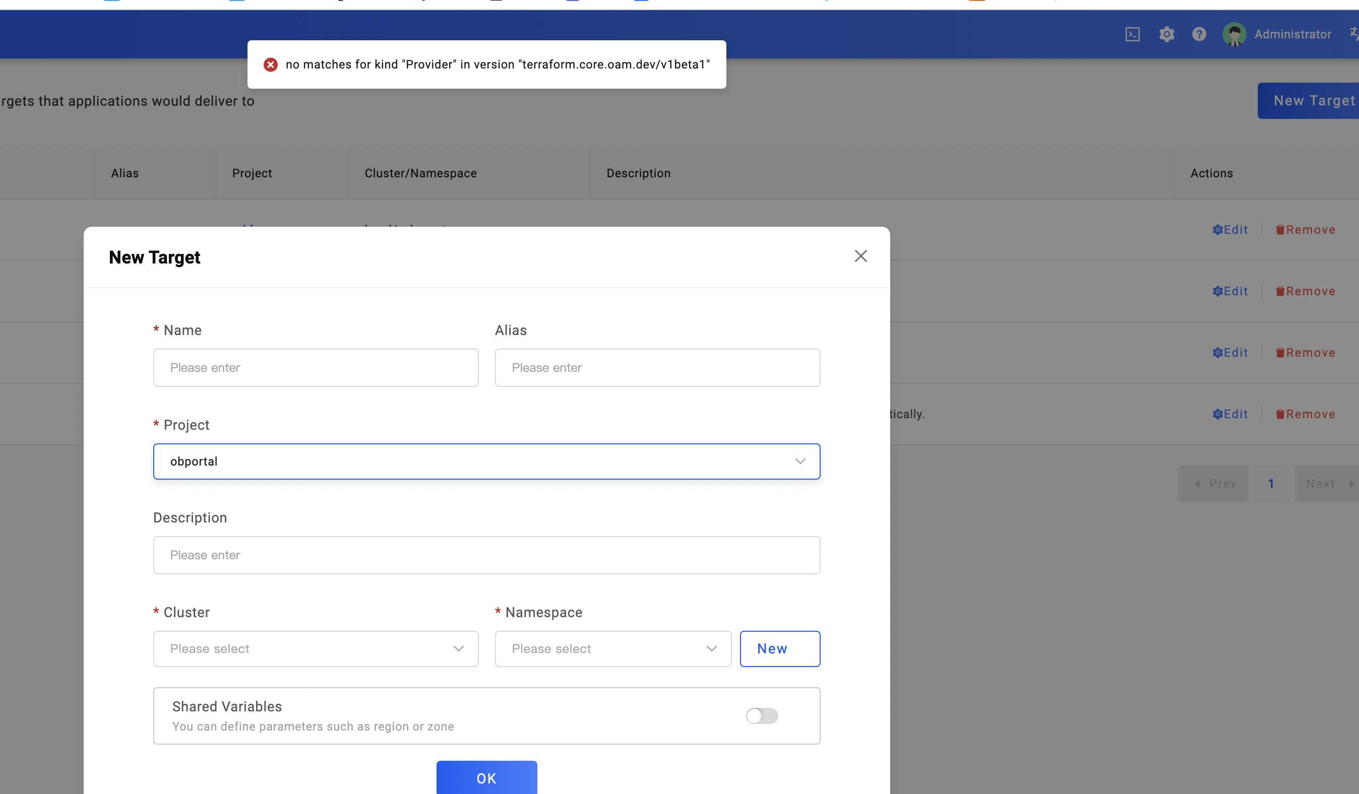 no matches for kind "Provider" in version "terraform.core.oam.dev/v1beta1" · Issue #5087 ...