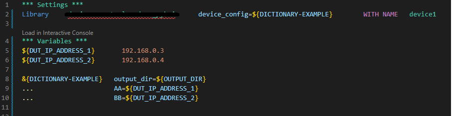 Dictionary As An Argument For Python Library Not Working · Issue 804 · Robocorp Robotframework