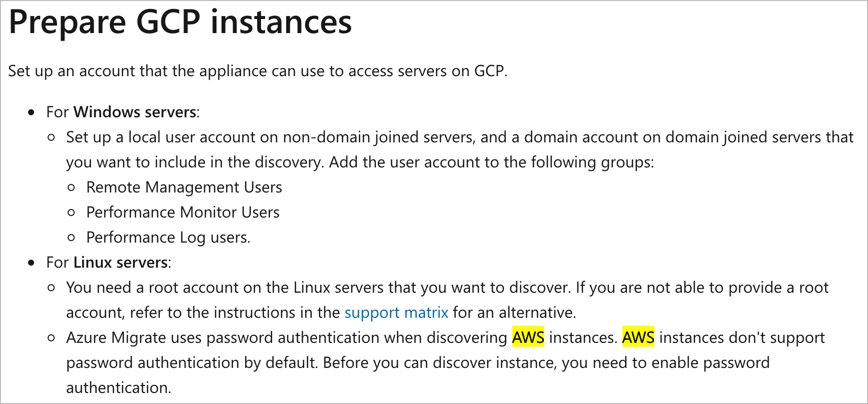 Typo in migrate/tutorial-discover-gcp doc page · Issue #76129 · MicrosoftDocs/azure-docs · GitHub