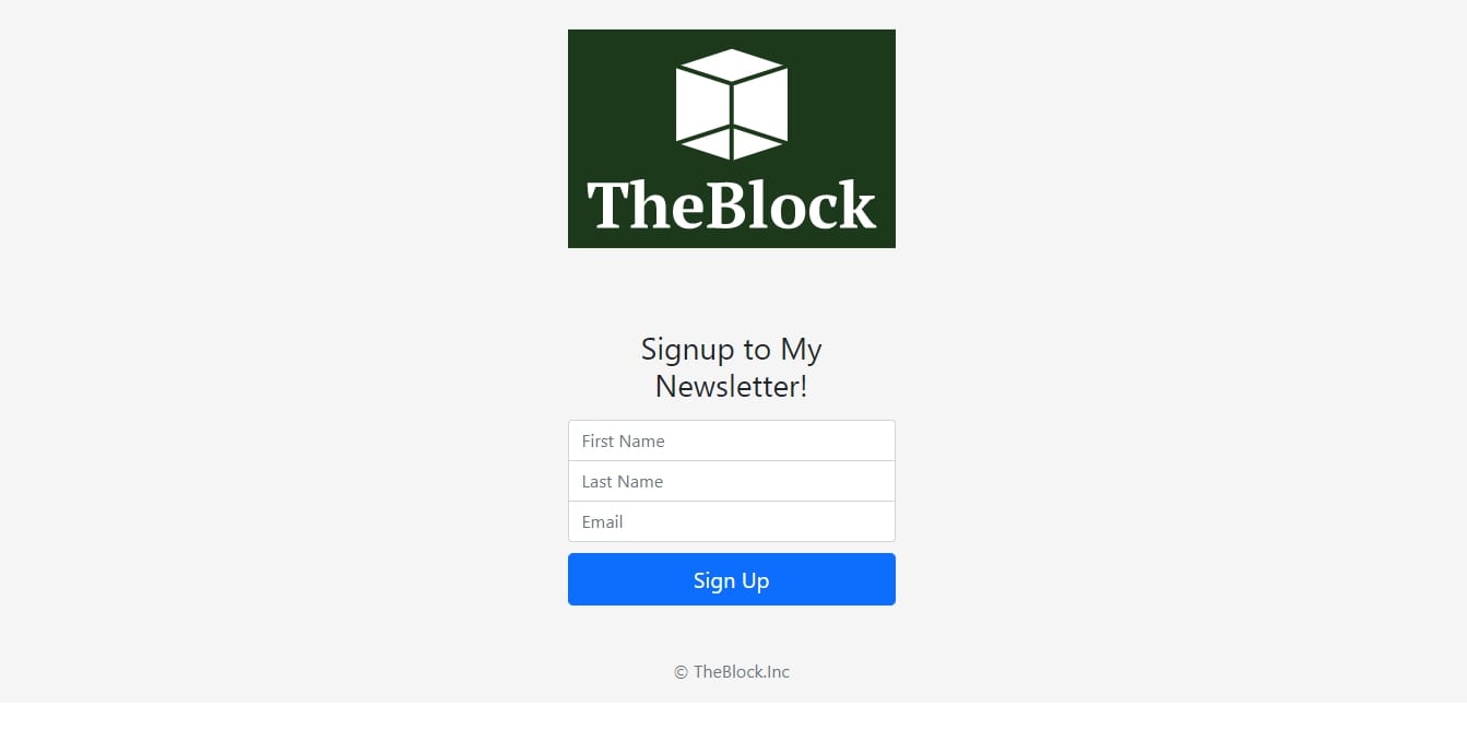 GitHub - asciiterminal/Newsletter-SignUpPage: This is Just the Front ...