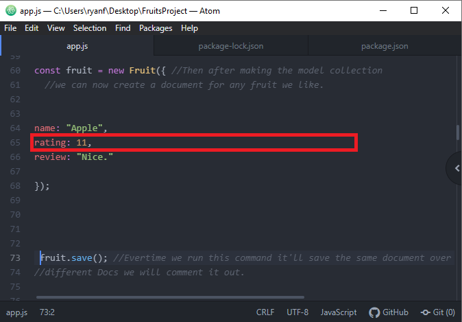 GitHub - asciiterminal/FruitsDB-Mongo-Mongoose: This one has alot of comments and commented ...