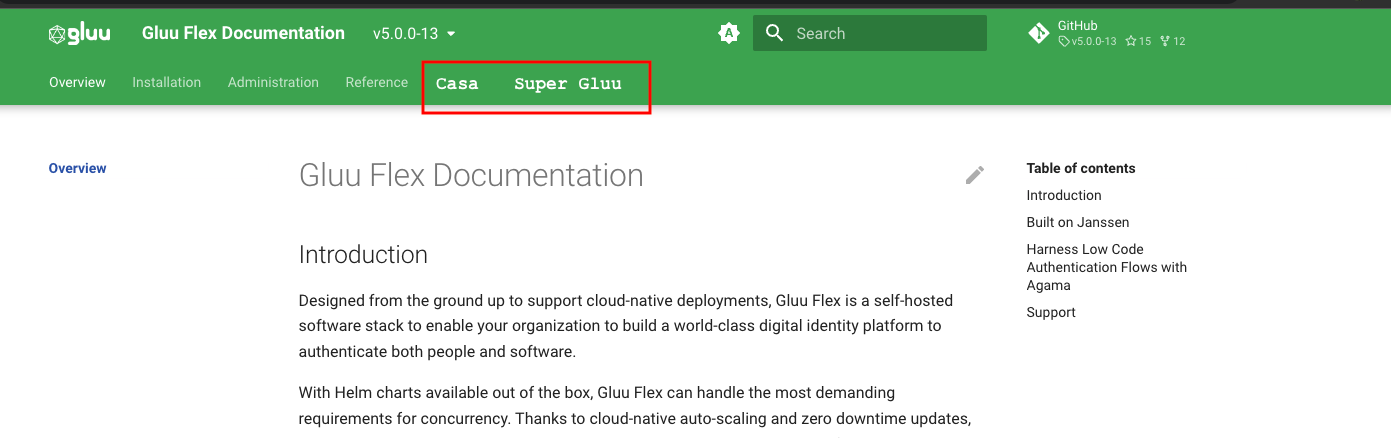 docs: Import Casa and Super Gluu documentation into Flex · Issue #1062 · GluuFederation/flex ...