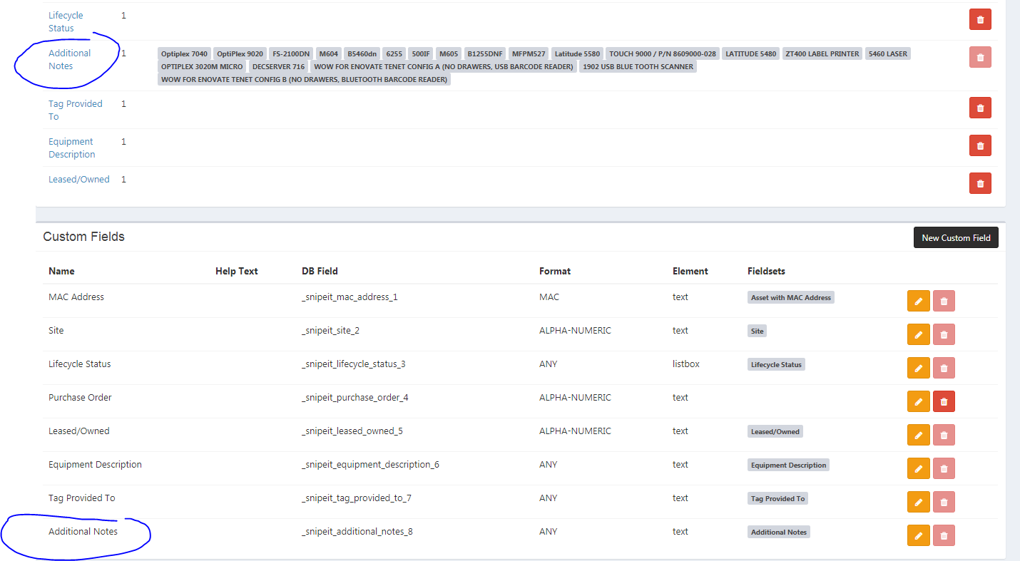 Feature Request: Ability to add multiple Custom Fieldsets to Assets, Components, Licenses etc ...