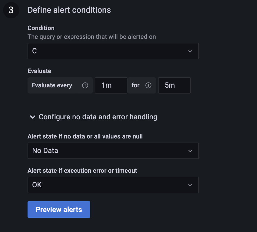 DataSourceNoData alert - Alerts even after changing the state to OK ...