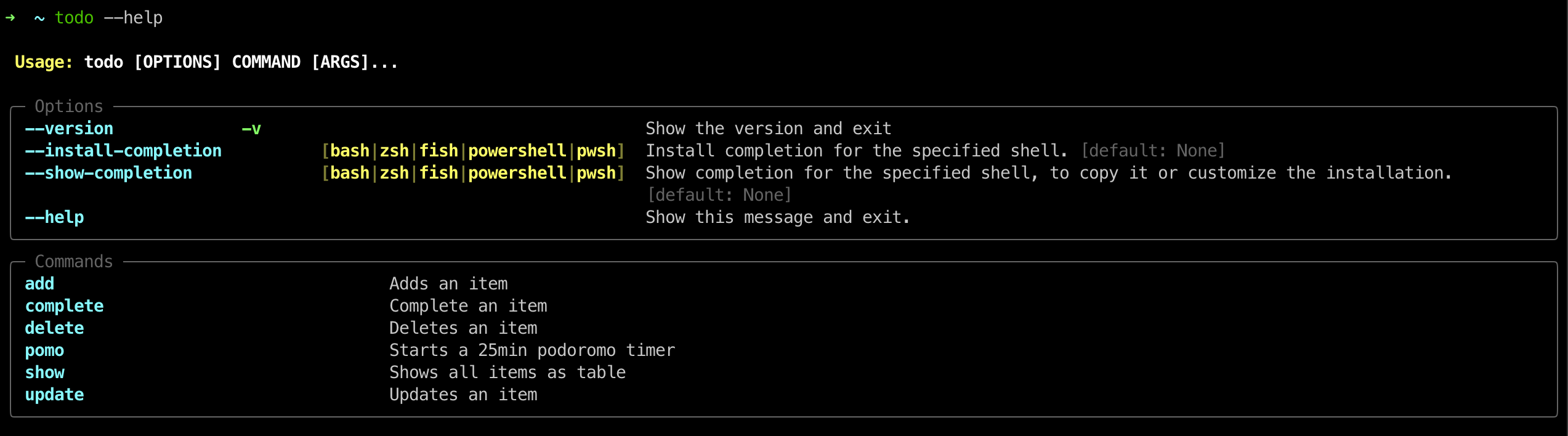 GitHub - frankie-mur/todo-cli: A Todo list CLI project in Python
