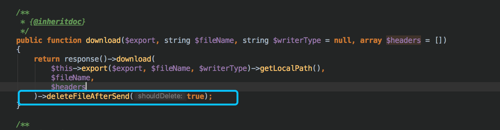 RuntimeException: SplFileInfo::getSize(): stat failed for /private/var/folders/vb/9hnn ...