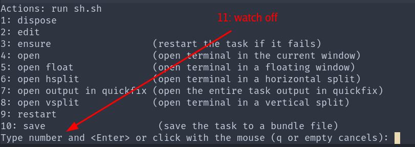 sugg: watch off · Issue #51 · stevearc/overseer.nvim · GitHub