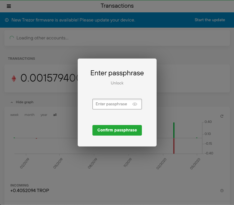 Passphrase confirmation modal size · Issue #1819 · trezor/trezor-suite · GitHub