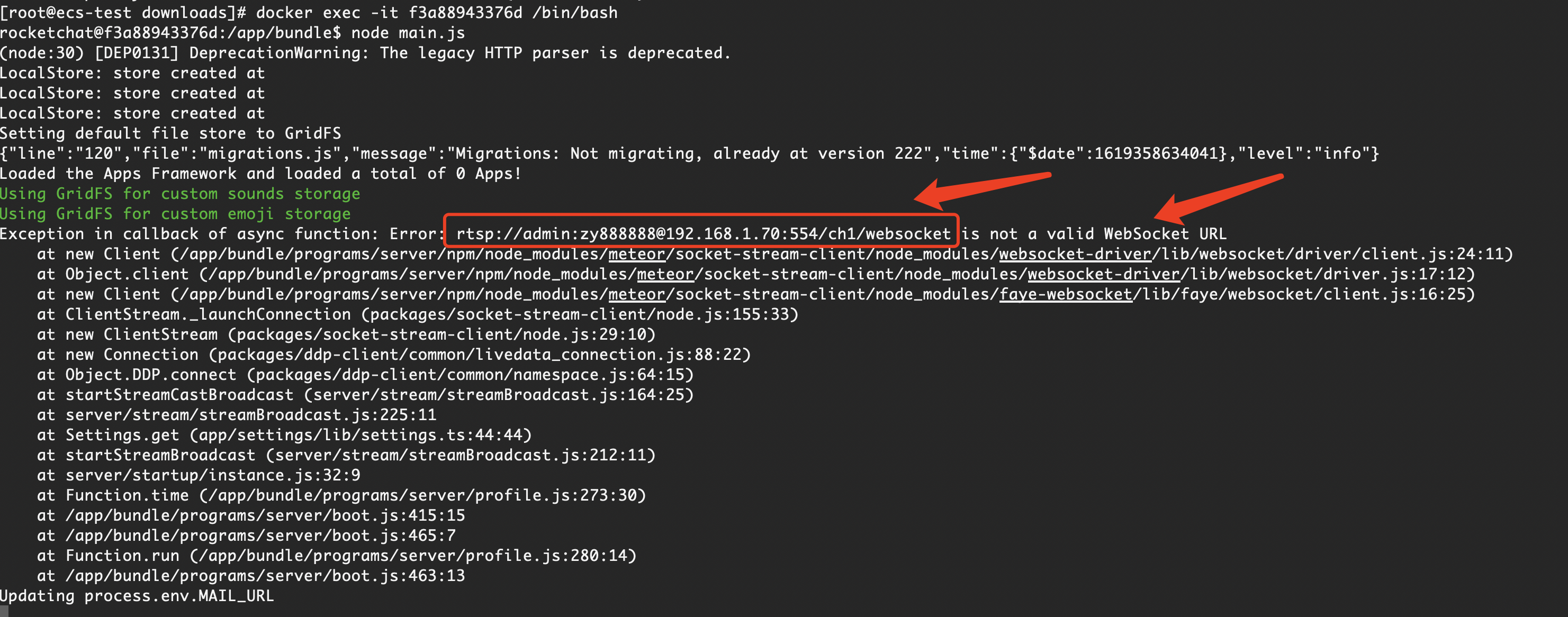 Why does this cause startup failure? · Issue #21795 · RocketChat/Rocket ...
