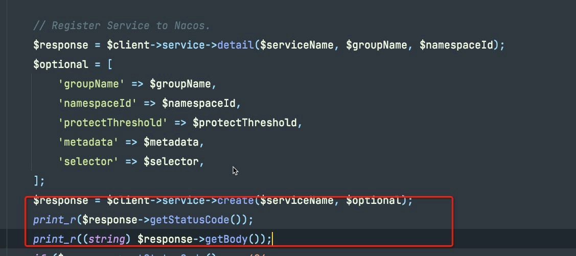 [BUG] nacos创建服务时，无法创建成功 · Issue #4020 · hyperf/hyperf · GitHub