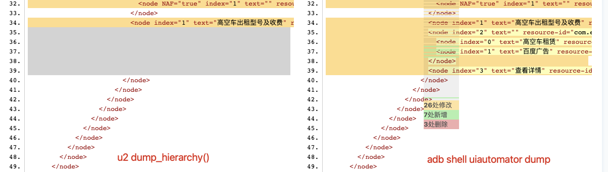 dump_hierarchy 和 adb shell uiautomator dump 获取到的页面结构不一样 · Issue #748 · openatx/uiautomator2 · GitHub