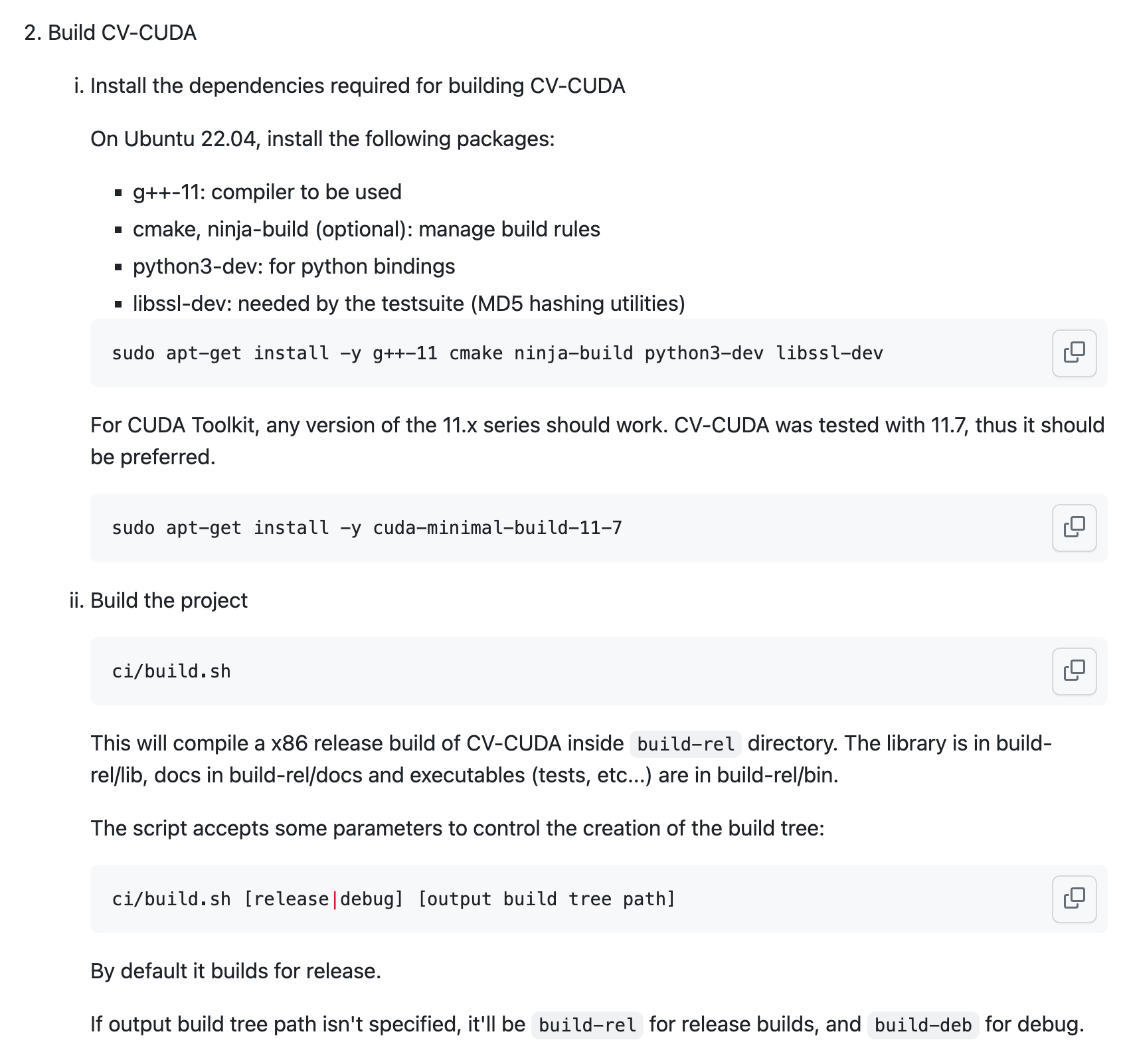 [QUESTION] How to complie python whl package? · Issue #111 · CVCUDA/CV-CUDA · GitHub
