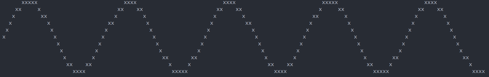 GitHub - hteppl/ConsoleSinus: Now you can see sinus graphic in console!