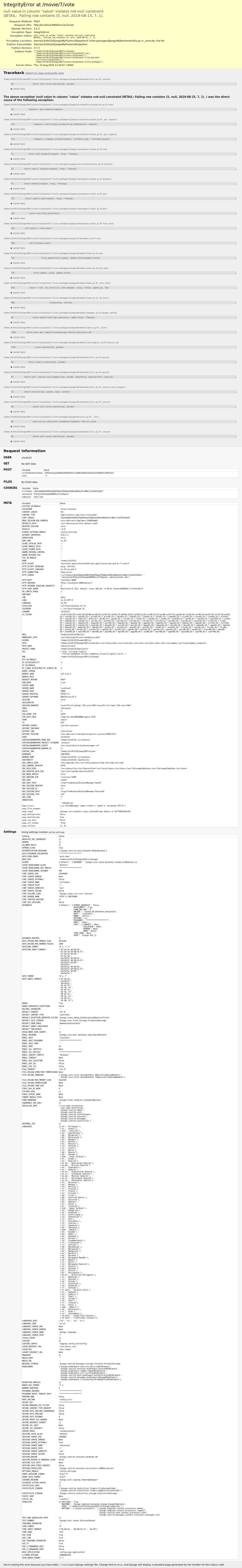 Chapter 2 Null Value In Column Value Violates Not Null Constraint · Issue 6