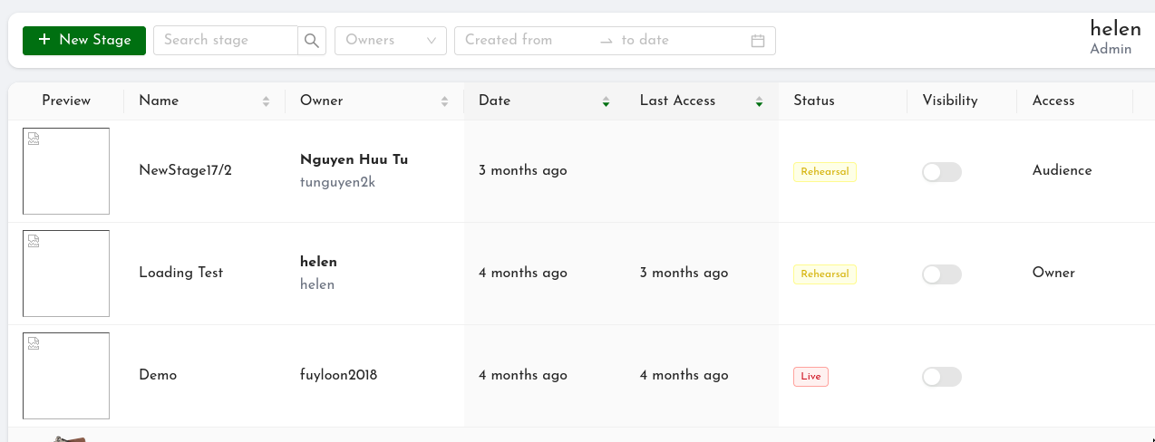 Modelo 204 Visibility Toggle In Stages List Inaccessible · Issue 1092 · Upstage Orgupstage