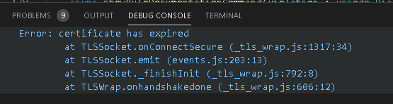 Certificate incorrectly recognized as expired · Issue #102252 · microsoft/vscode · GitHub