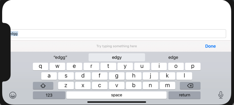 Text field sudden jump when text is typed using keyboard on devices with safe area. · Issue ...