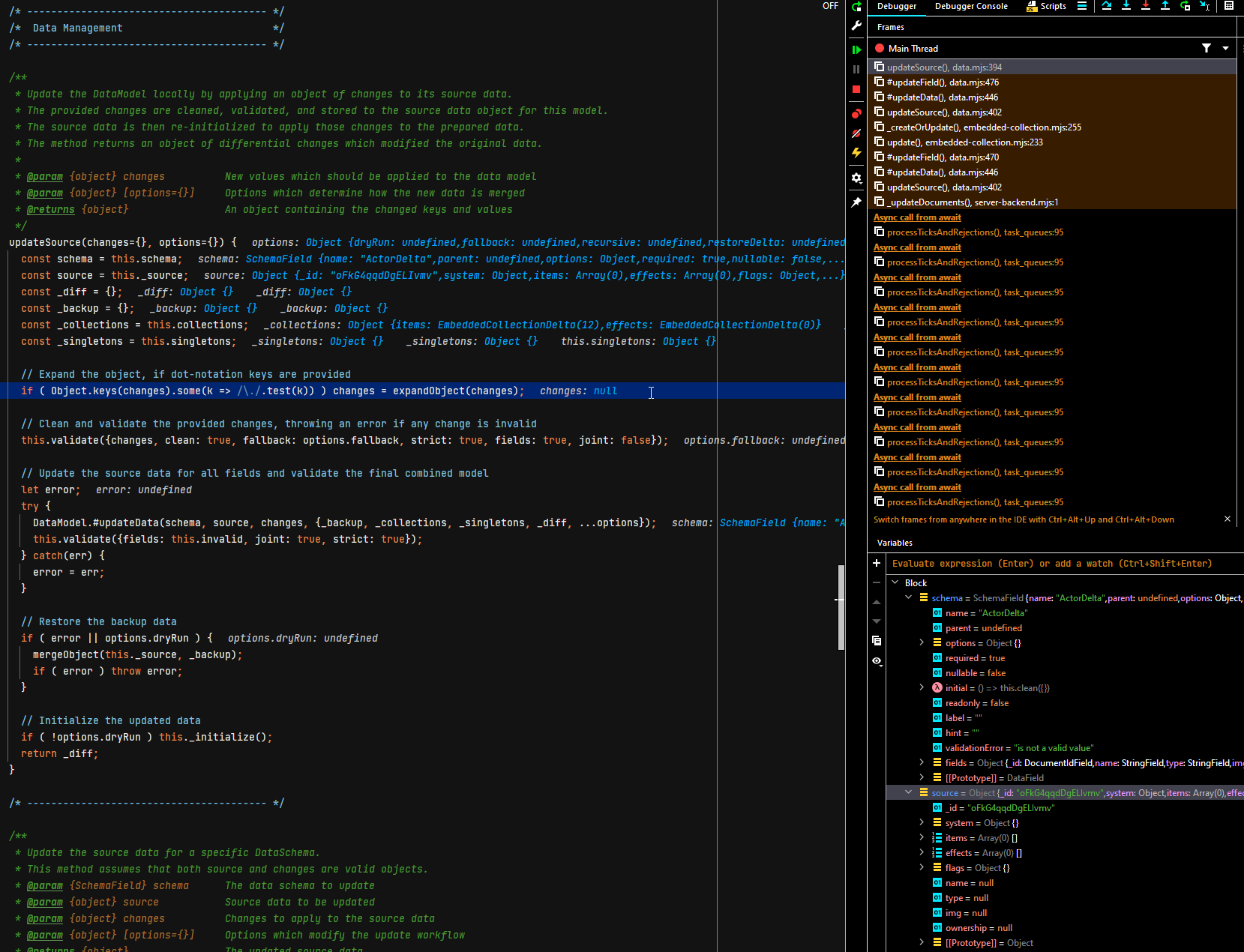 Server side `TypeError` updating scenes with token with an empty delta diff · Issue #9938 ...