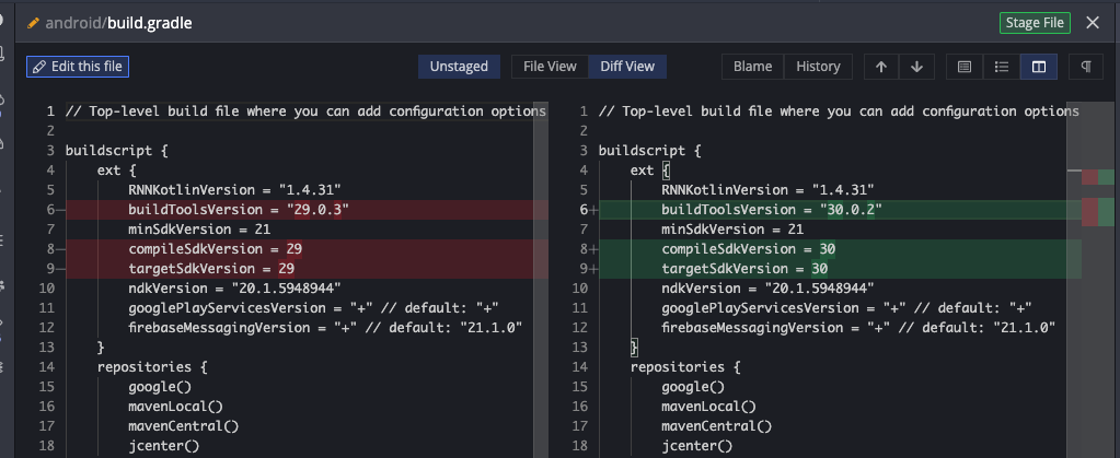 Status Bar - Overlay cut due to upgrade targetSDKversion upgate to 29 ...