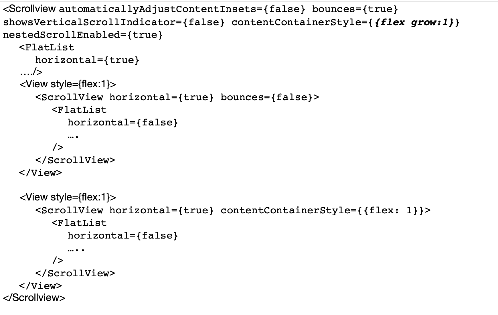 Horizontal Flatlist Working On Android But Not Working On Ios · Issue 35630 · Facebook React