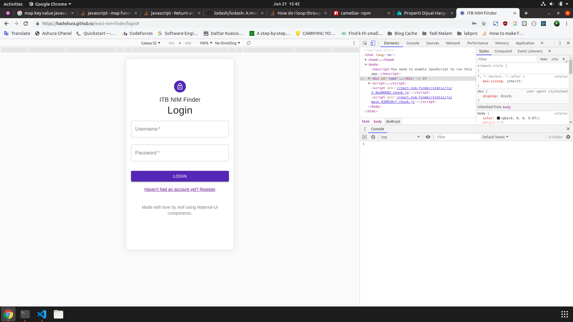 GitHub - hashshura/react-nim-finder: Tugas Labpro H-0 deadline njayyy