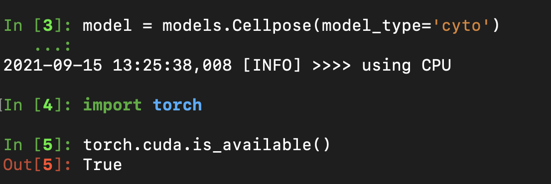 cellpose doesn't see gpu · Issue #328 · MouseLand/cellpose · GitHub