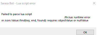 Having issues with lua scripts while running Sarasabot · Issue #35 · Masuzu/SarasaBot · GitHub
