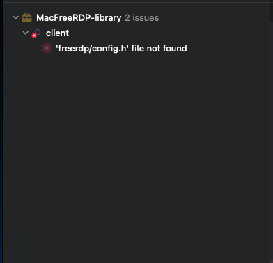 fatal error: 'freerdp/config.h' file not found · Issue #8999 · FreeRDP/FreeRDP · GitHub
