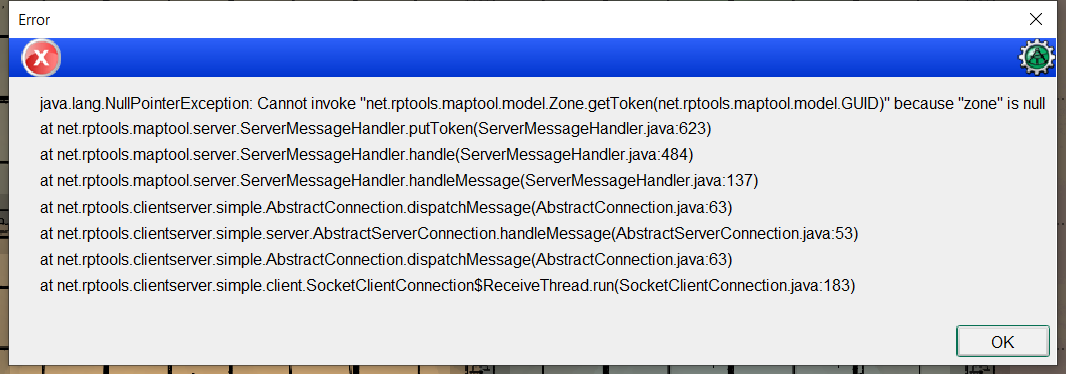 [Bug]: Unable to join servers with certain tokens present. · Issue #3436 · RPTools/maptool · GitHub